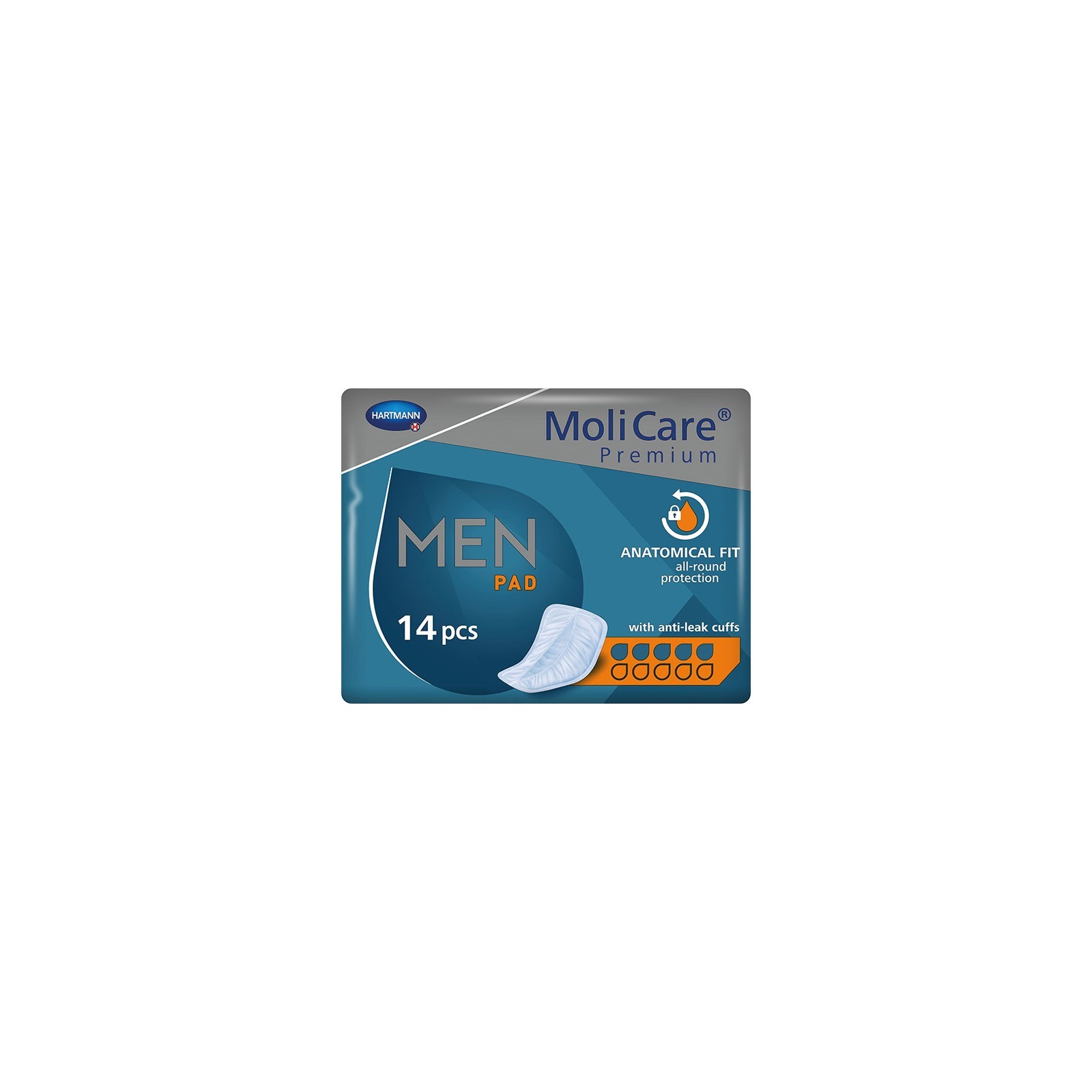 Echantillon Protections anatomiques Molicare Premium Men Pad - 5 G
